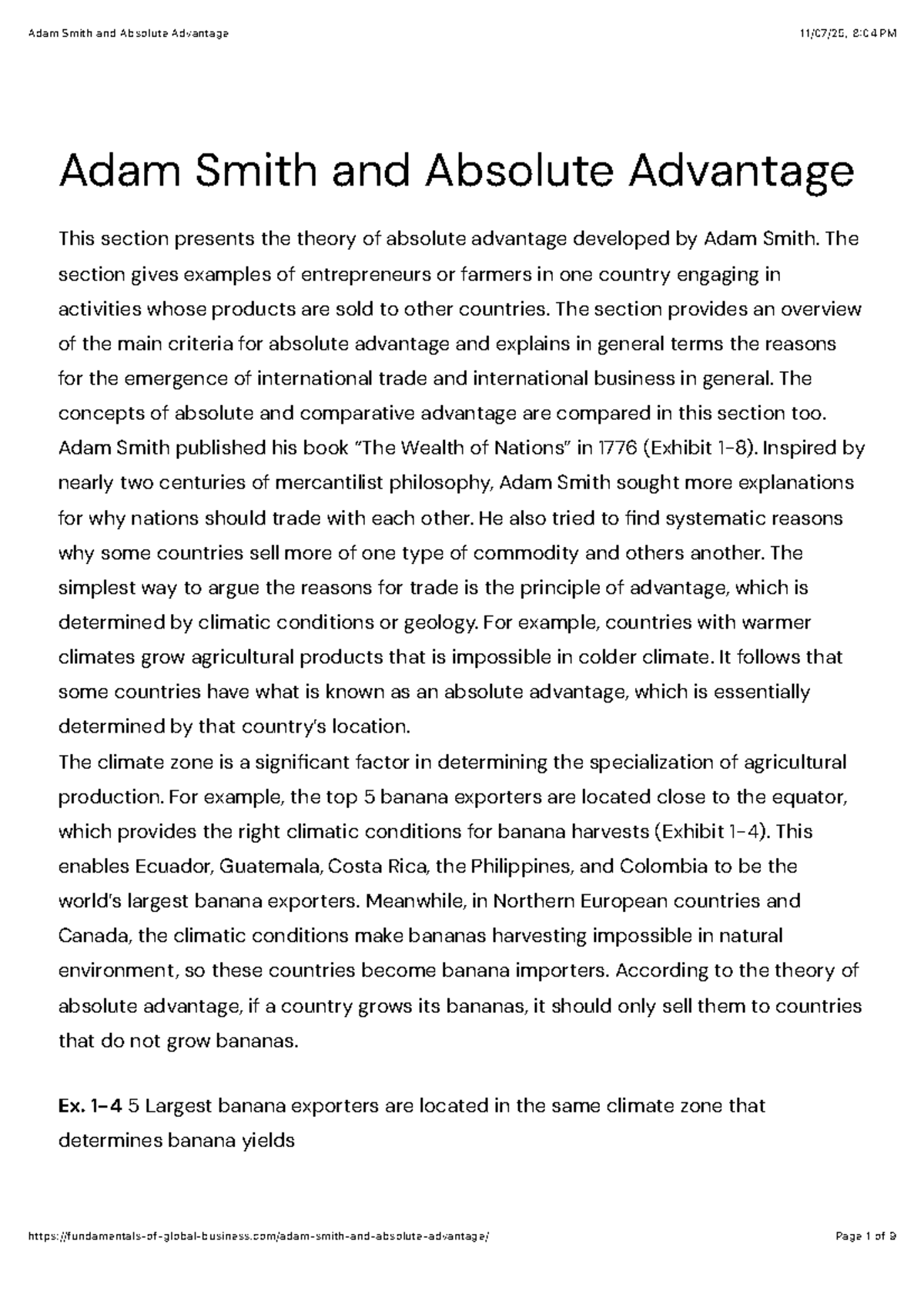 Adam Smith's Theory of Absolute Advantage: A Comprehensive Overview ...