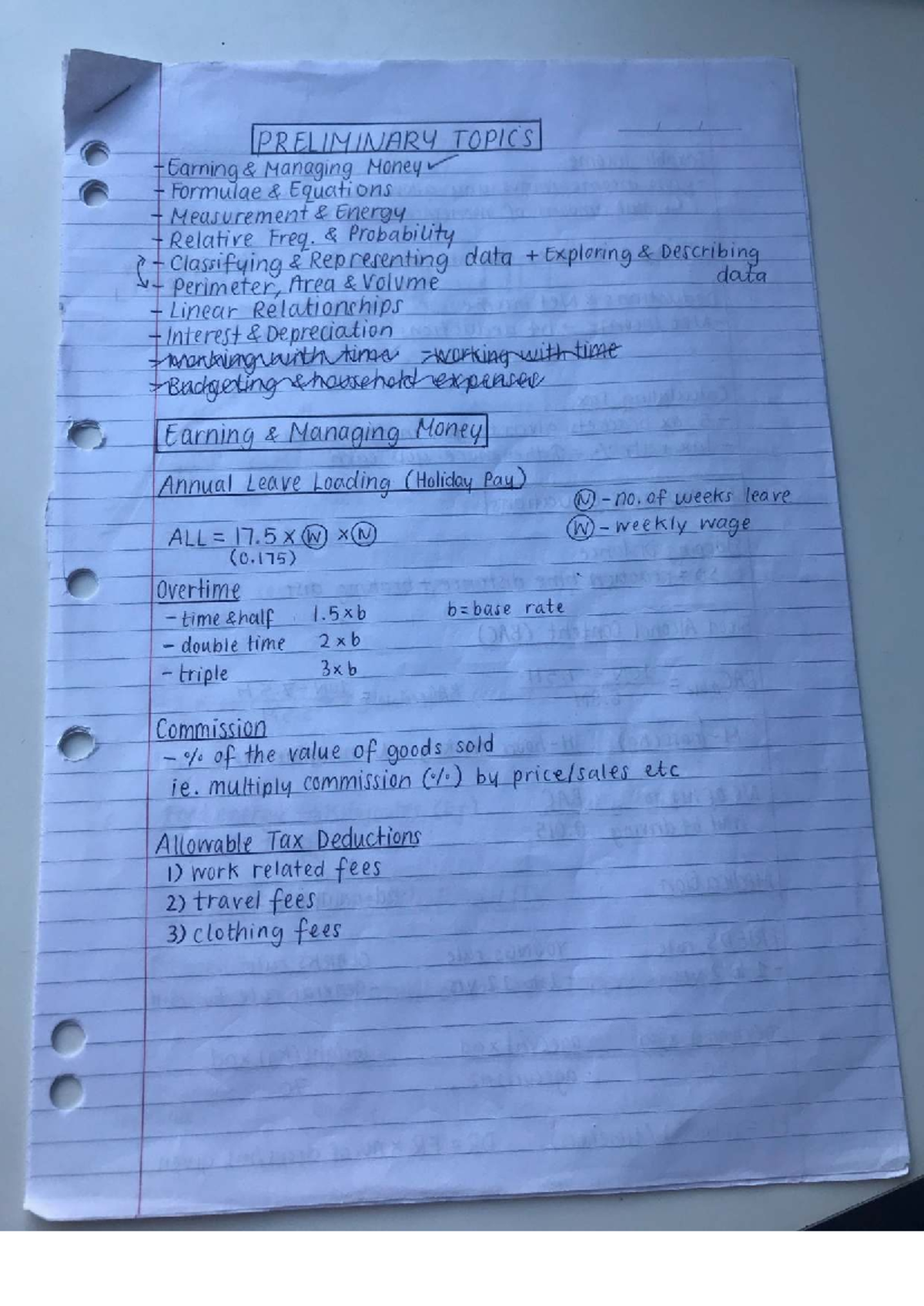 Prelim Maths Standard (MATH101): Key Concepts & Formulas - Studocu