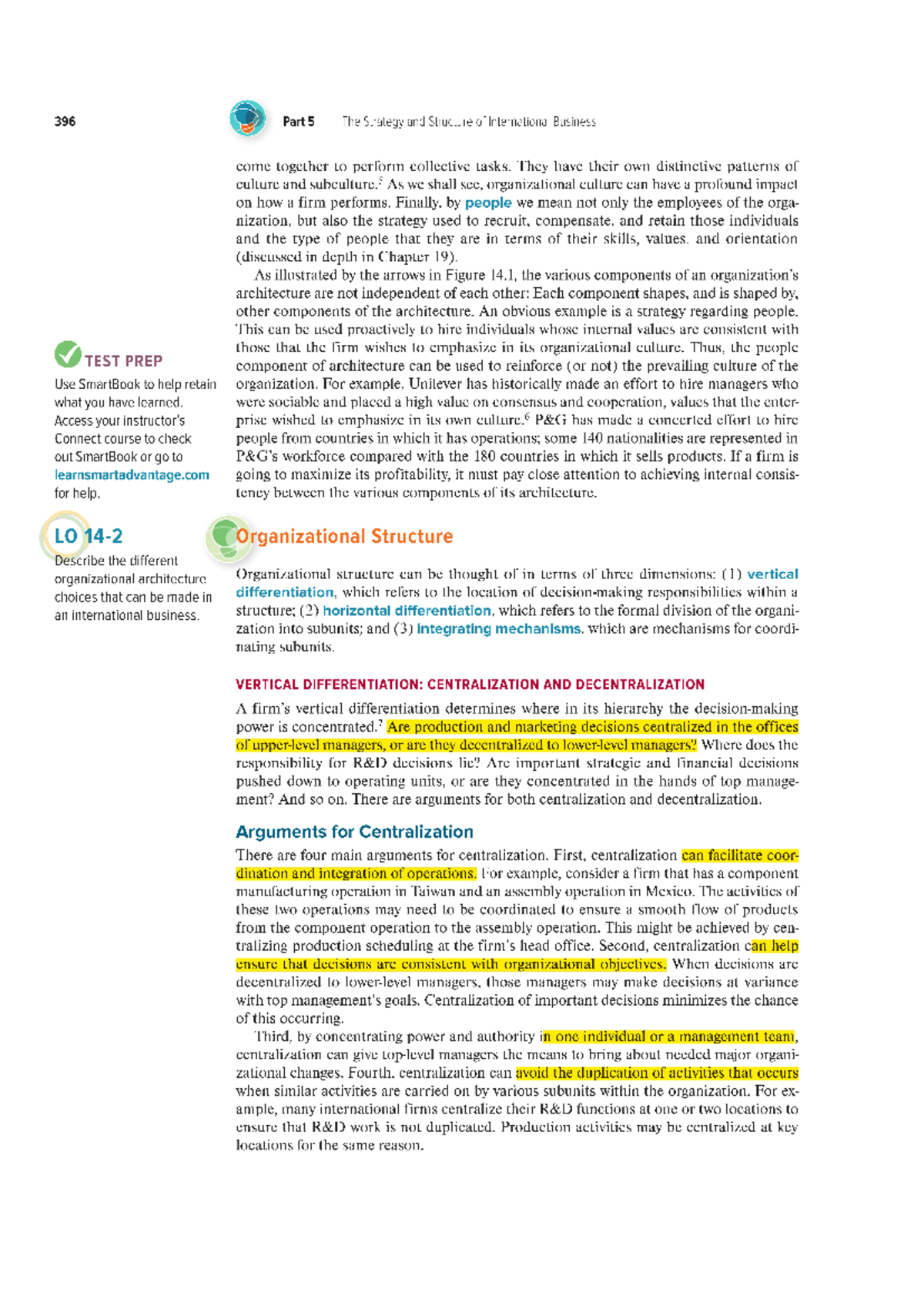 International Business Organizational Structure (IB 396): Strategy ...