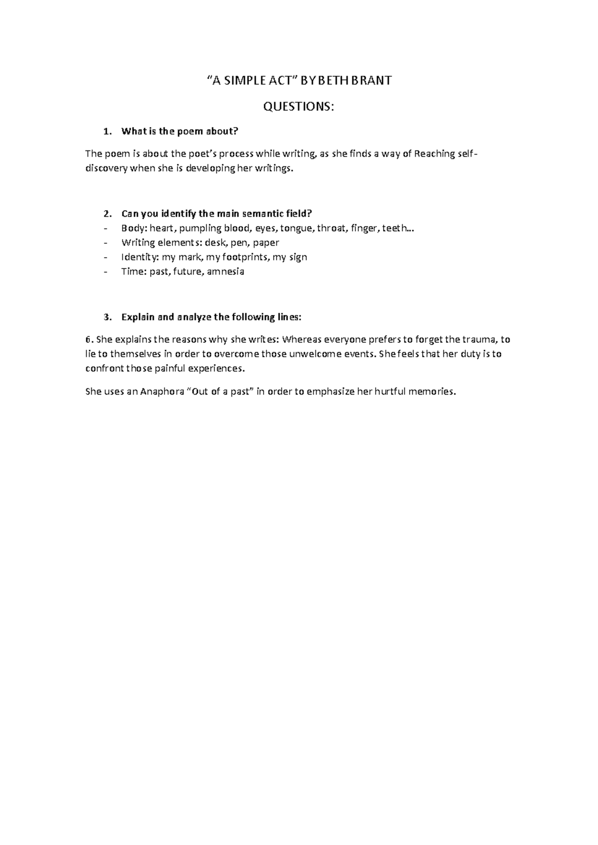 Entregar a simple act - no se que poner chao - “A SIMPLE ACT” BY BETH ...