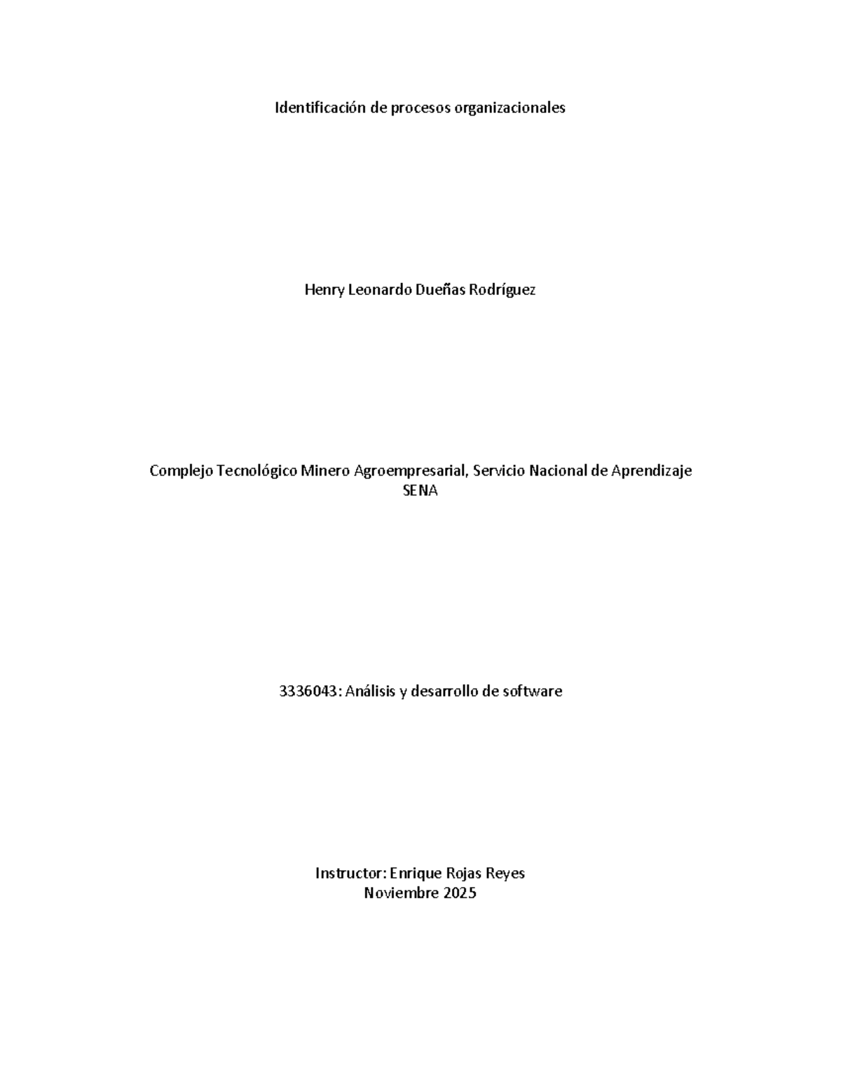 Identificación de Procesos Organizacionales en SIIGO - GA1-220501092 ...