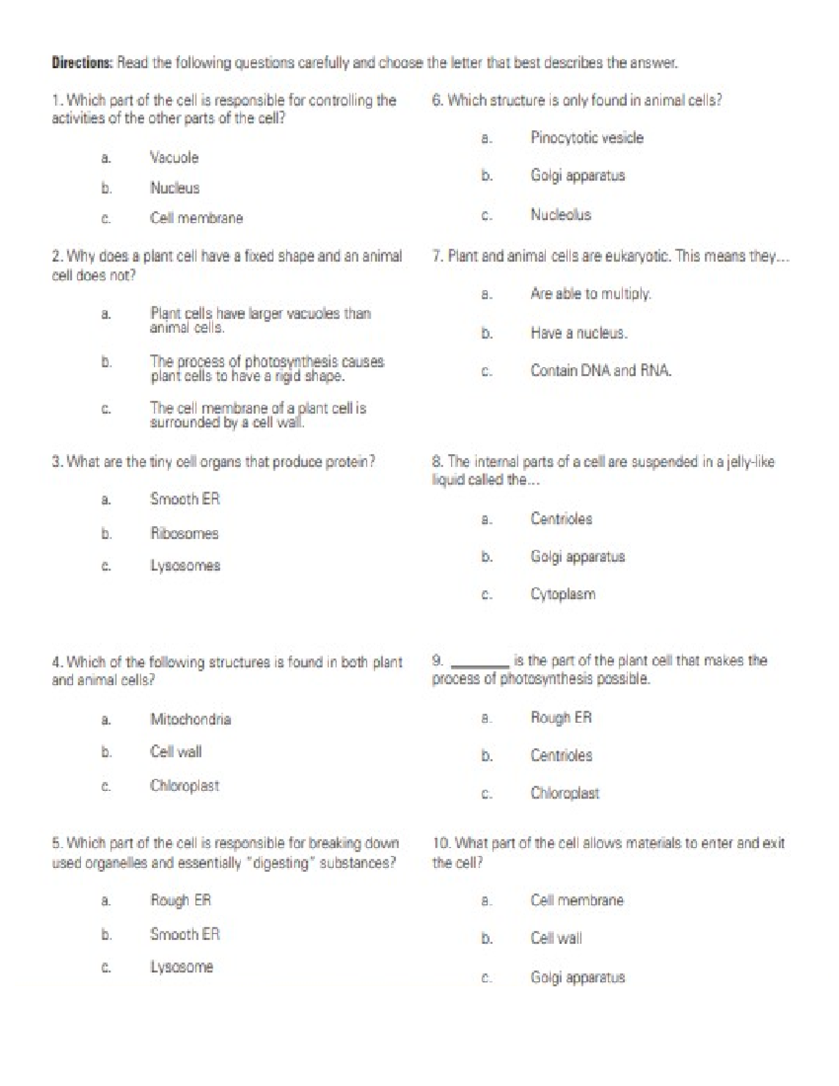 Earth AND LIFE Science WEEK 6 Activity No - Directions: Read the ...