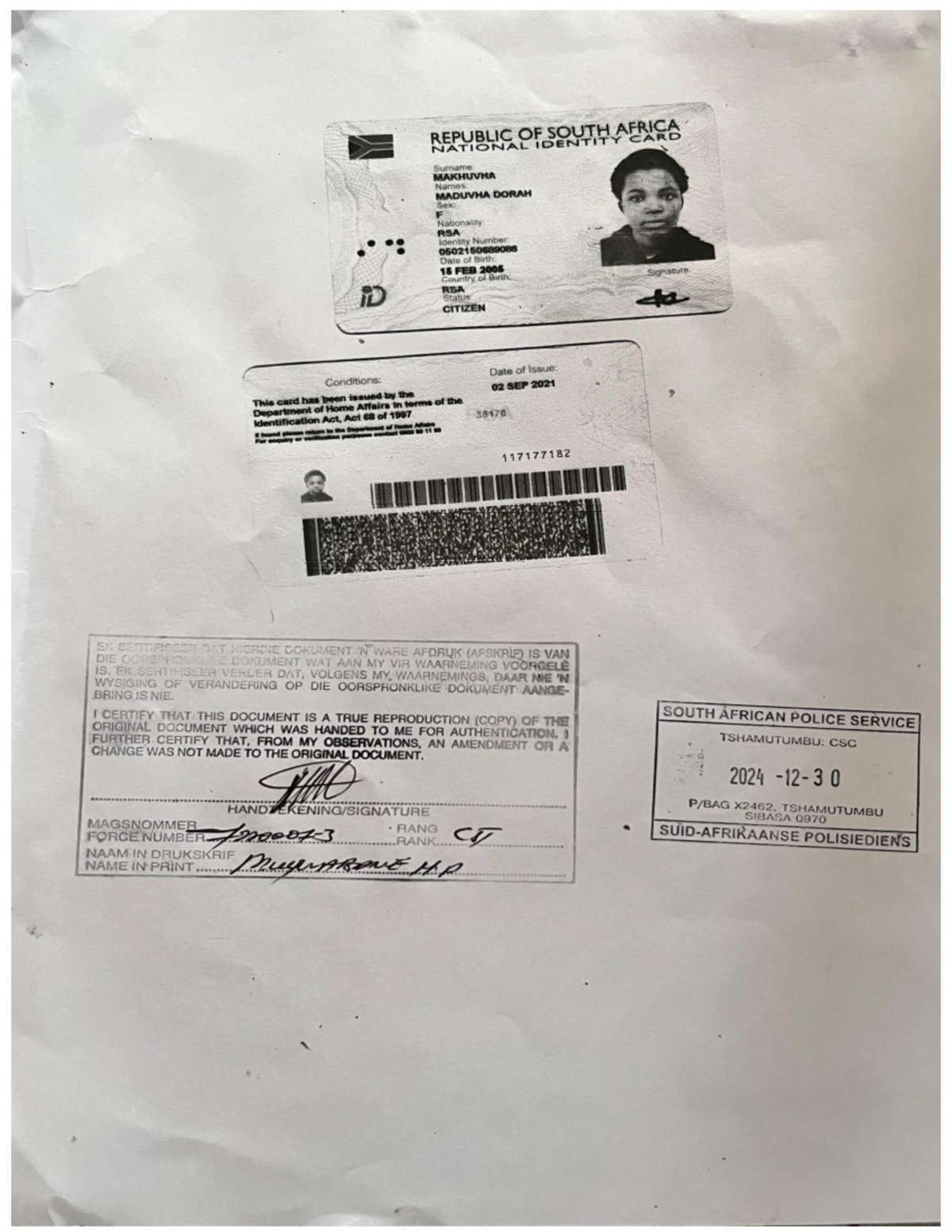 Maduvha 2 - I want to a study guide - REPUBLIC OF SOUTH AFRICA NATIONAL ...