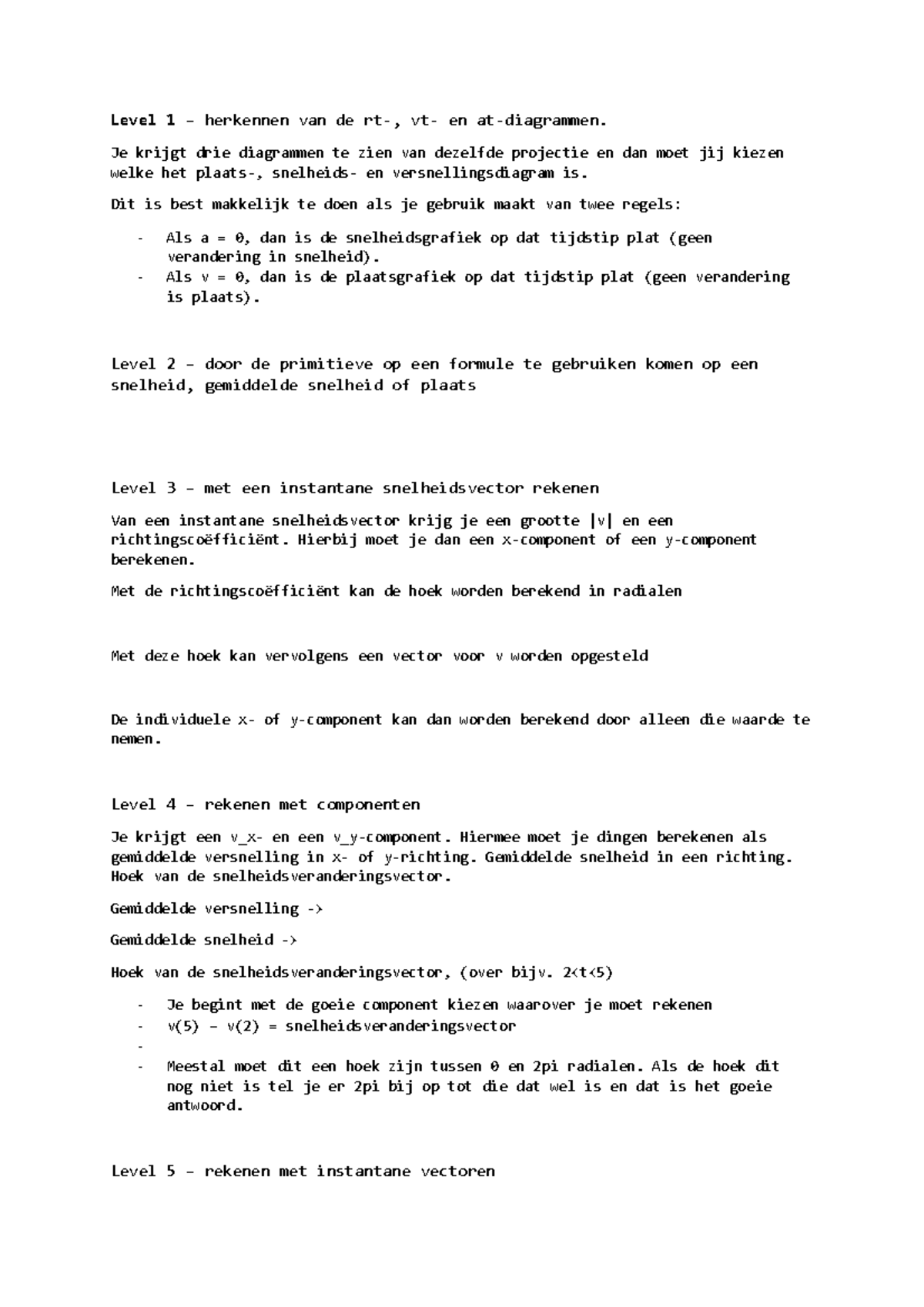 Samenvatting Matlab Stappenplan Niveau 1 t/m 10 - Studeersnel