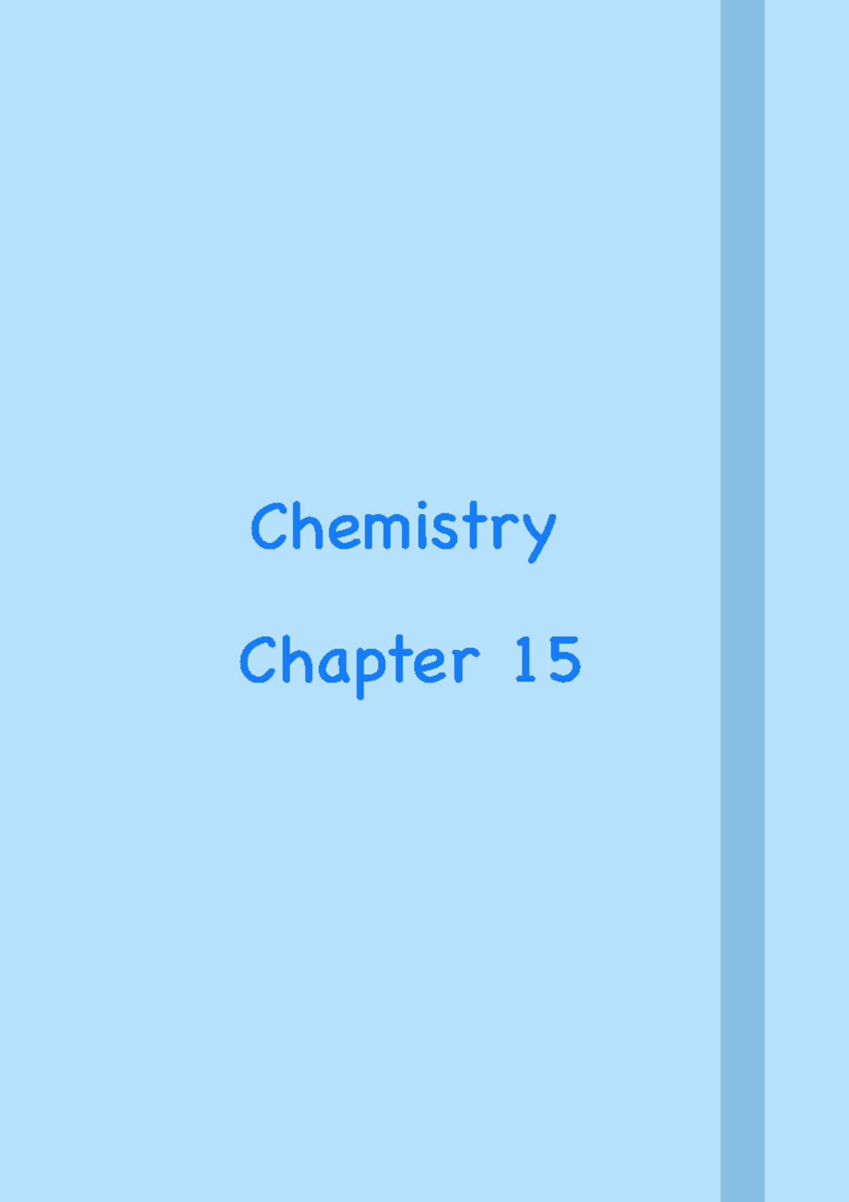 Chemical Equilibrium Principles and Calculations - Chapter 15 ...