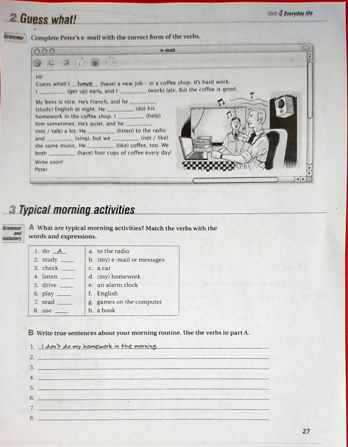 Unit 4: Everyday Life Grammar & Routines Activities - Studocu