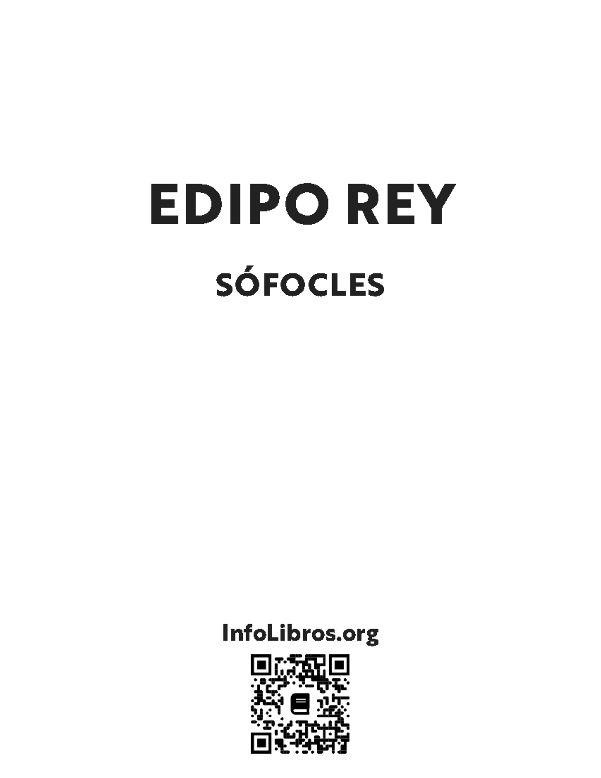 Edipo-rey-sofocles - libro completo - EDIPO REY SÓFOCLES InfoLibros S I ...