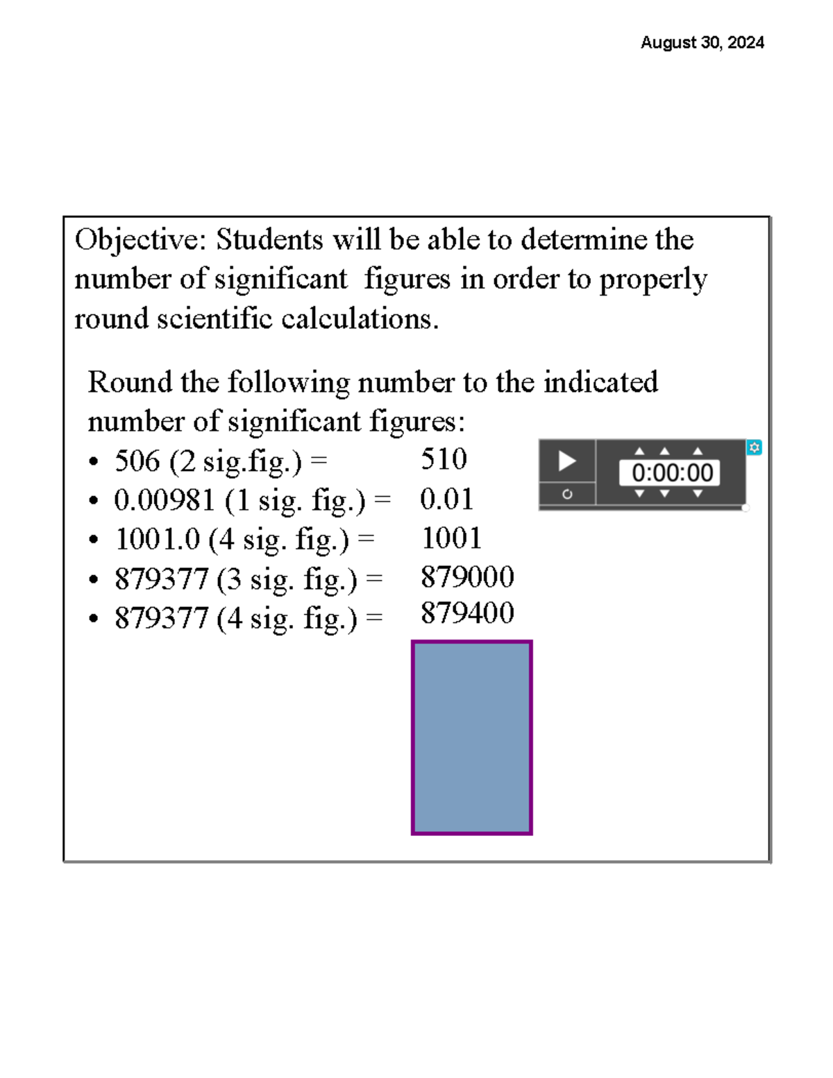Significant Figures and Rounding Rules: Homework and Class Notes ...