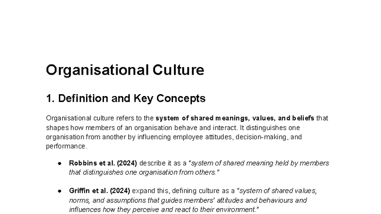 MGMT 211: Organisational Culture - Key Concepts and Dynamics - Studocu