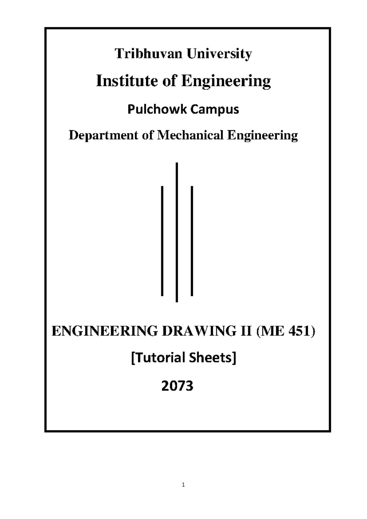 Engineering Drawing II (ME 451) Isometric & Perspective Projections ...