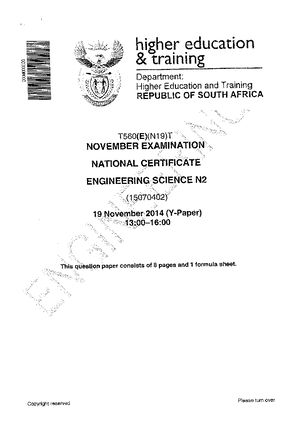 Engineering Science N2 April 19 - T630(E)(A2)T NATIONAL CERTIFICATE ENGINEERING SCIENCE N ...