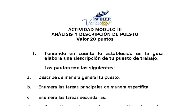 Actividad Módulo 3 (1) - Repaso - evaluacion psicometrica - ACTIVIDAD ...