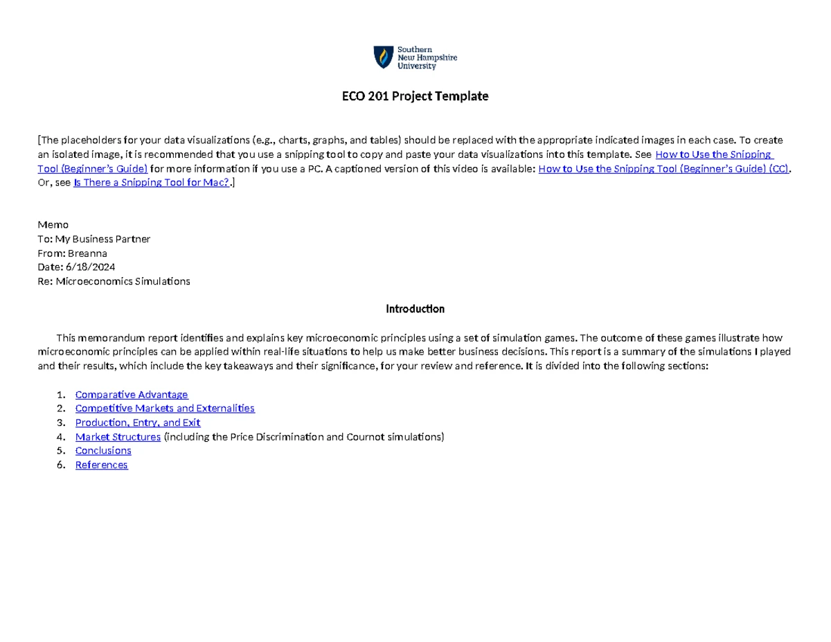 ECO201 Module One Discussions - ECO 201 1-2 Discussion: Economics and ...