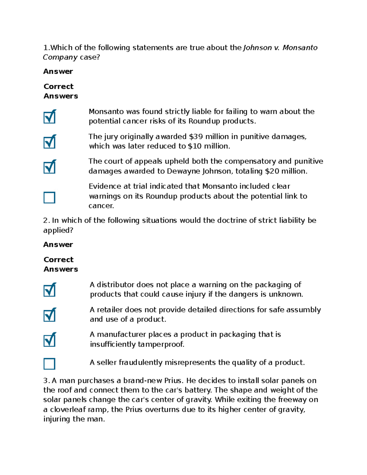 Intellectual Property & Product Liability Review (LAW 101) - Studocu