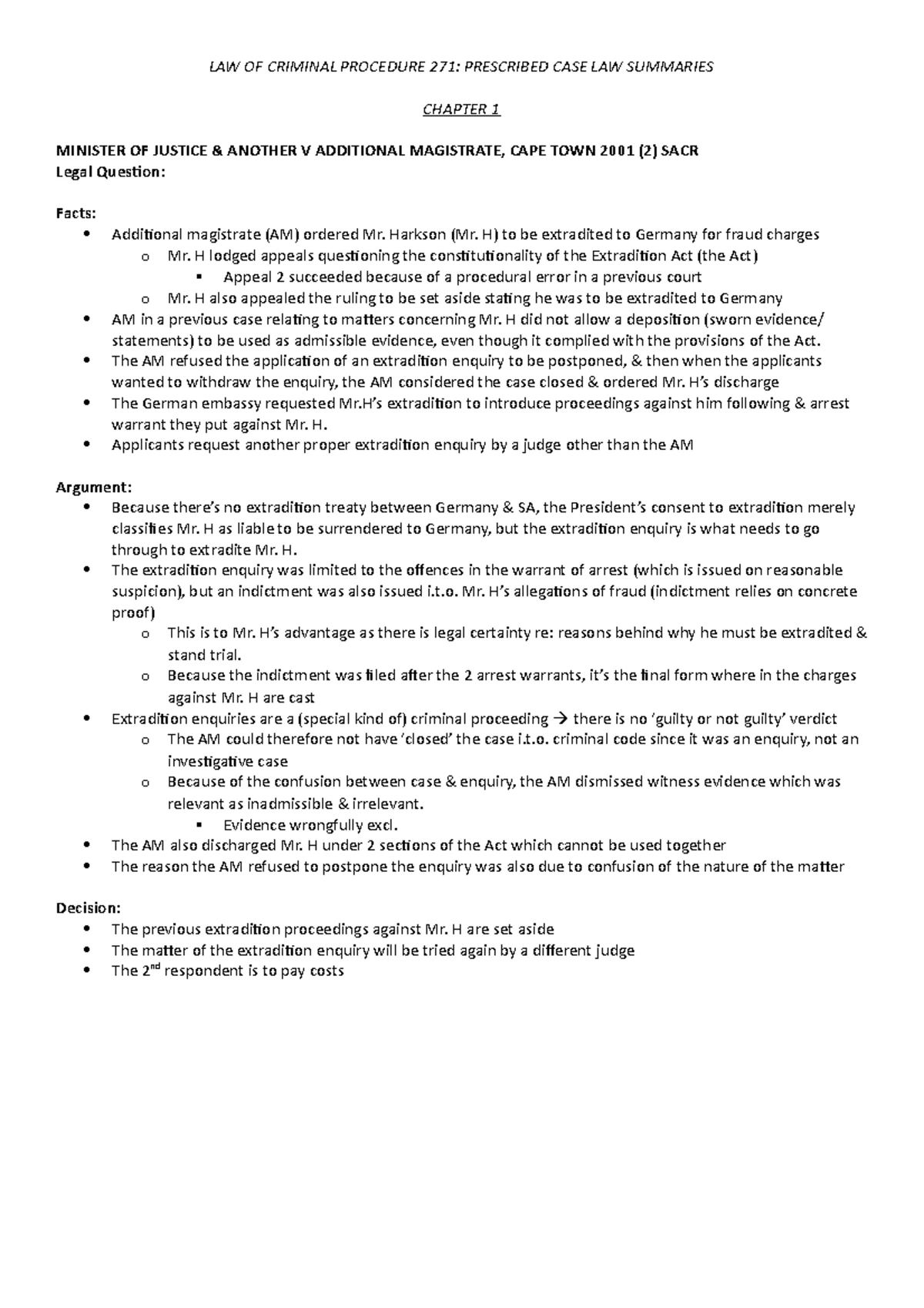 Search and Seizure - Legal Principles and Practices (Lecture Notes ...