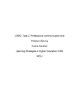 D389 - Learning Strategies in Higher Education - Studocu