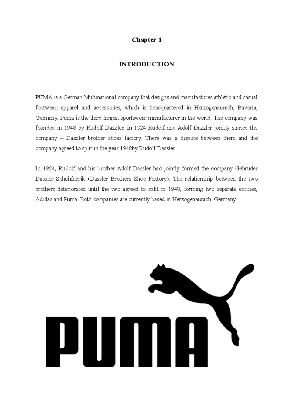 PUMA 101: History, SWOT Analysis, and Corporate Insights - Studocu