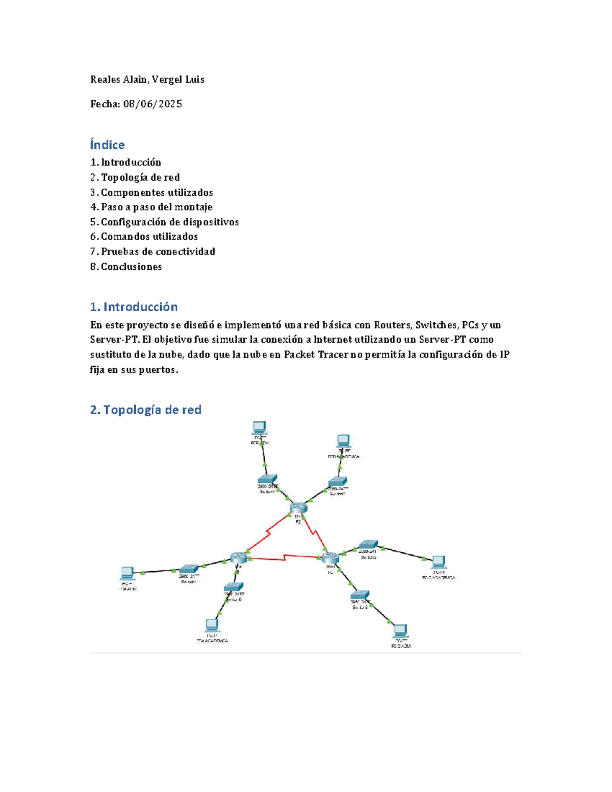 Proyecto Final: Guía Completa de Configuración de Redes en Packet Tracer - Studocu
