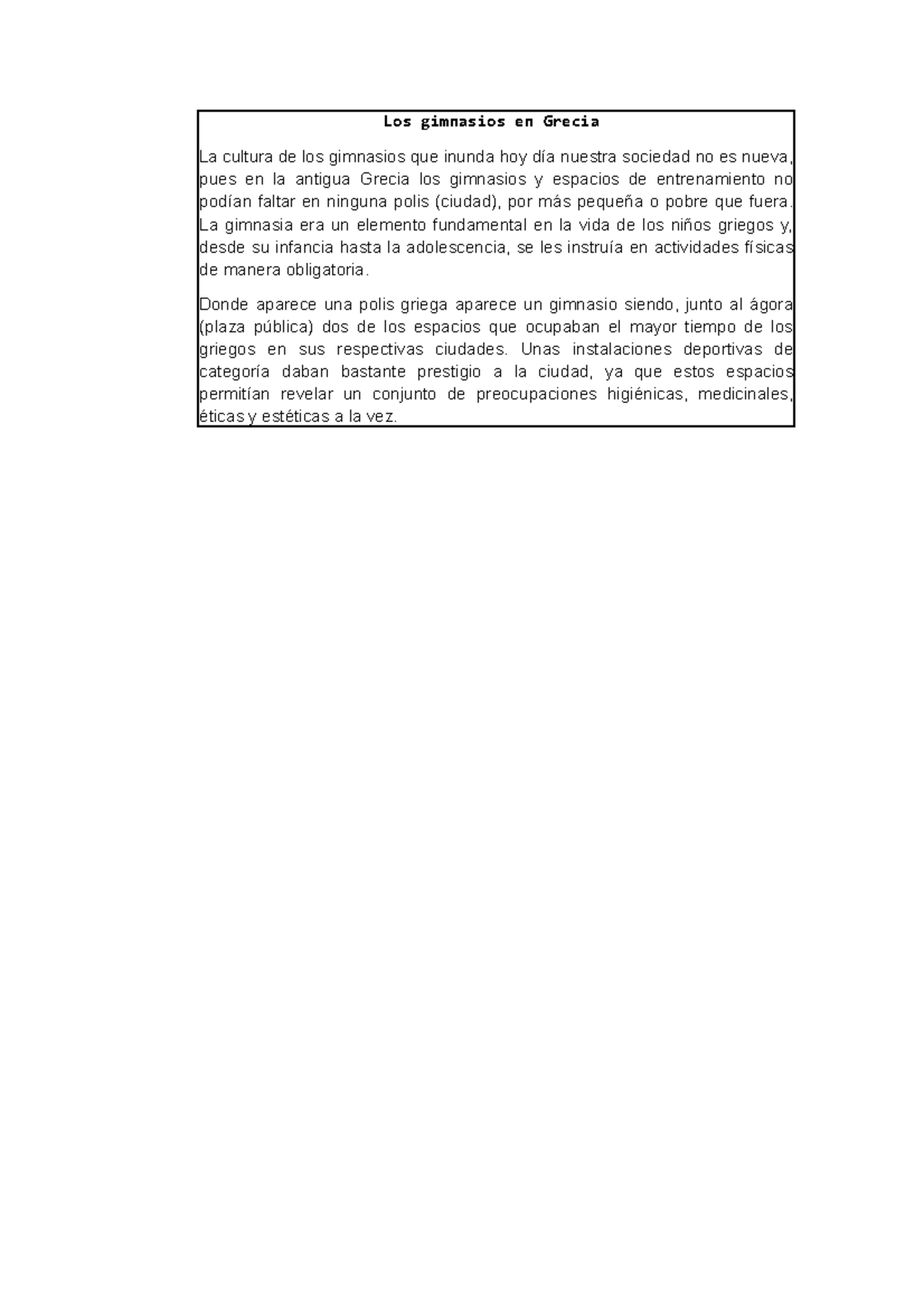 Los gimnasios en Grecia 1235465 - Los gimnasios en Grecia La cultura de ...
