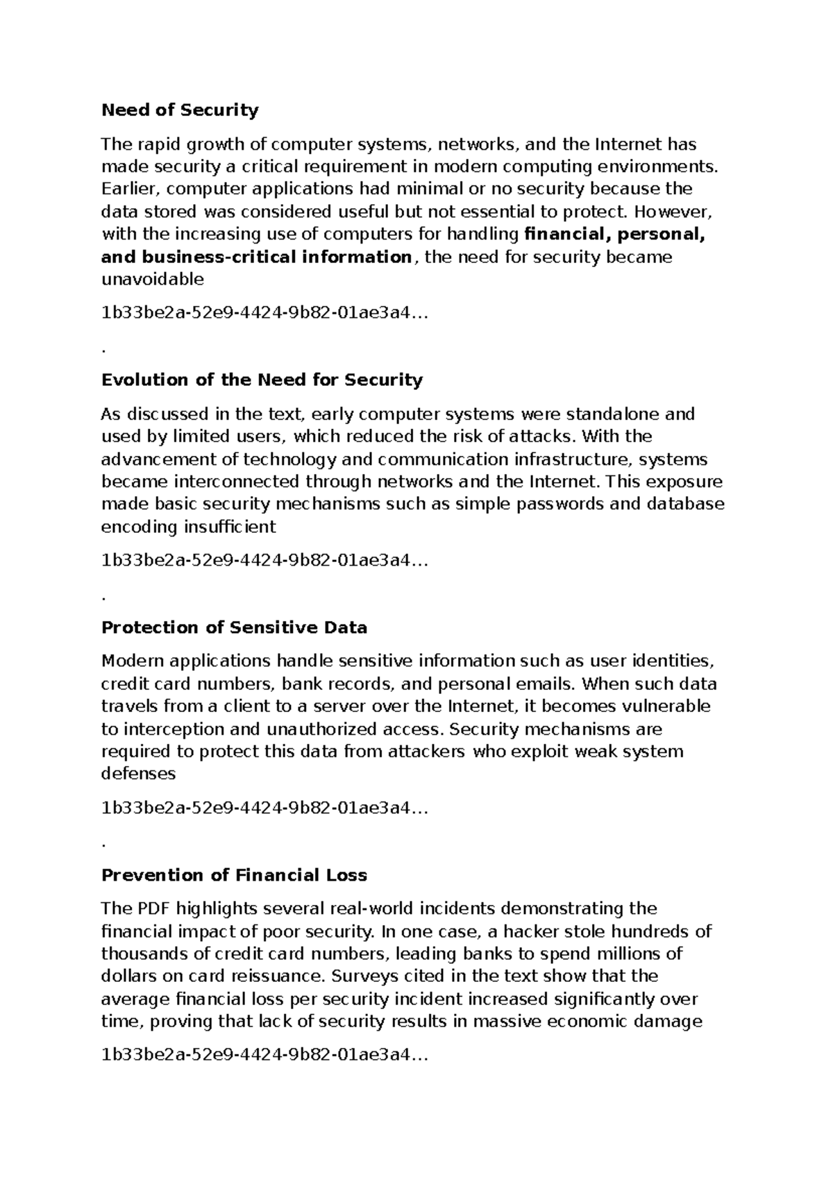 The Importance of Security in Modern Computing Systems - Studocu