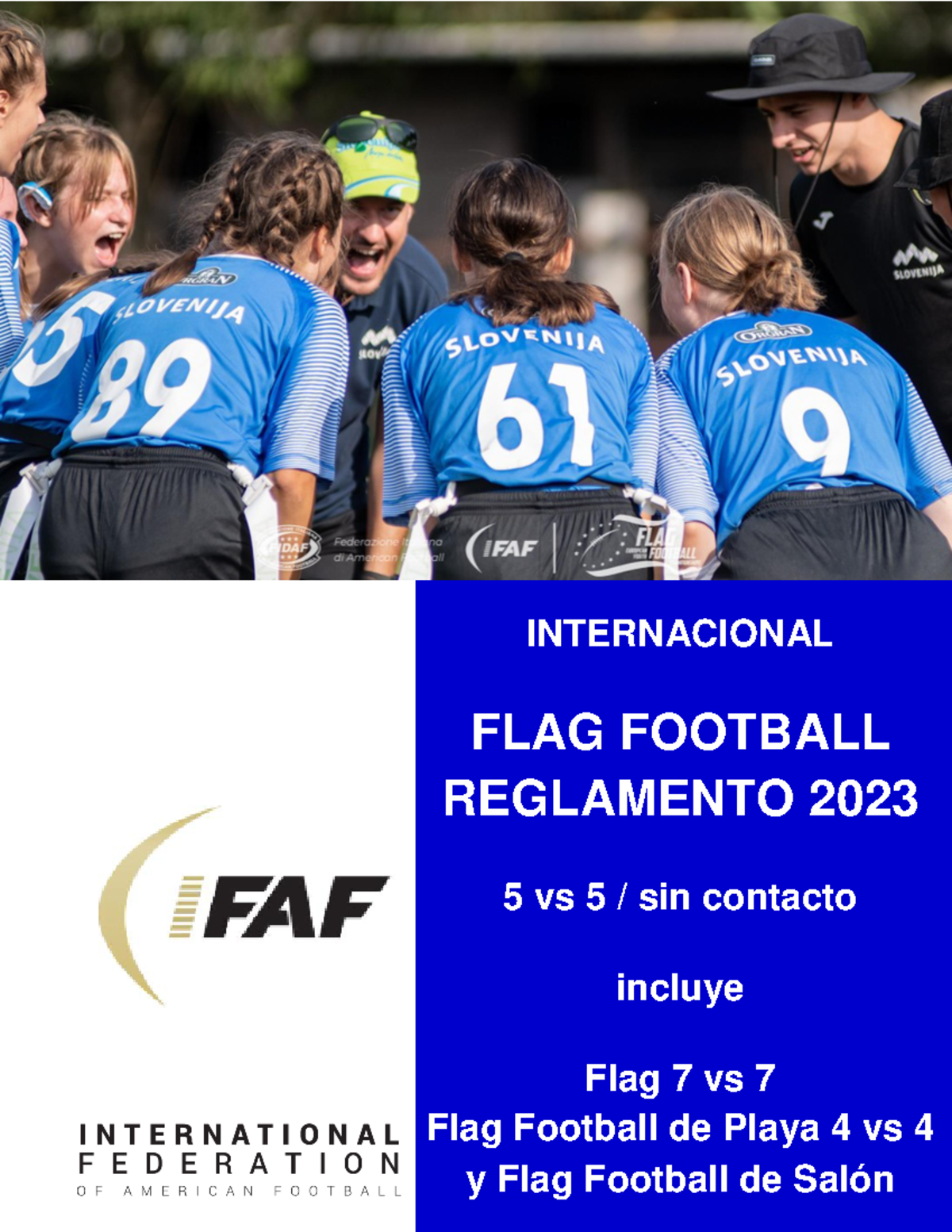 Reglamento de Flag Football 2023 - IFAF y Cambios Clave - Studocu