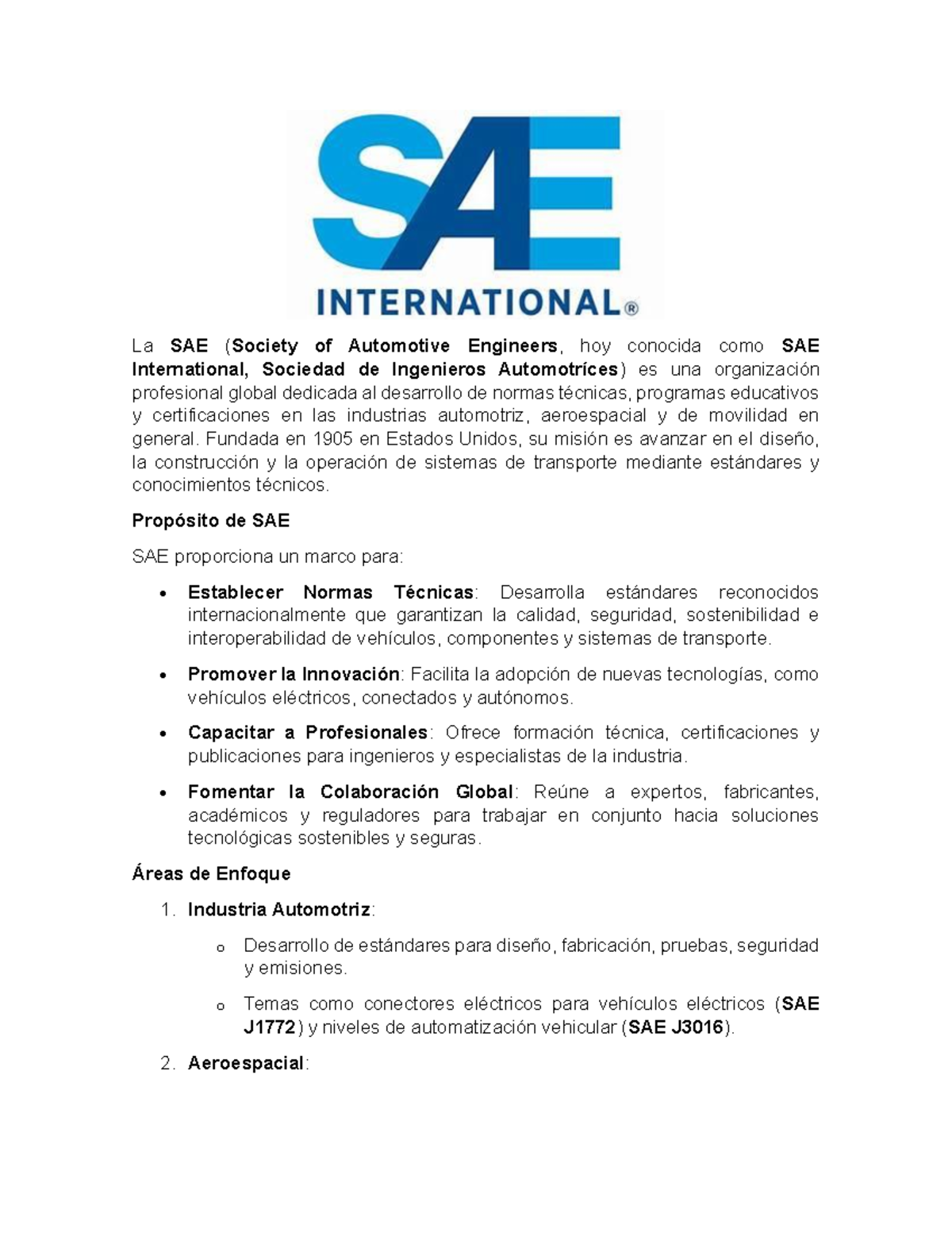 Normas SAE y su Importancia en la Ingeniería Automotriz y Aeroespacial ...
