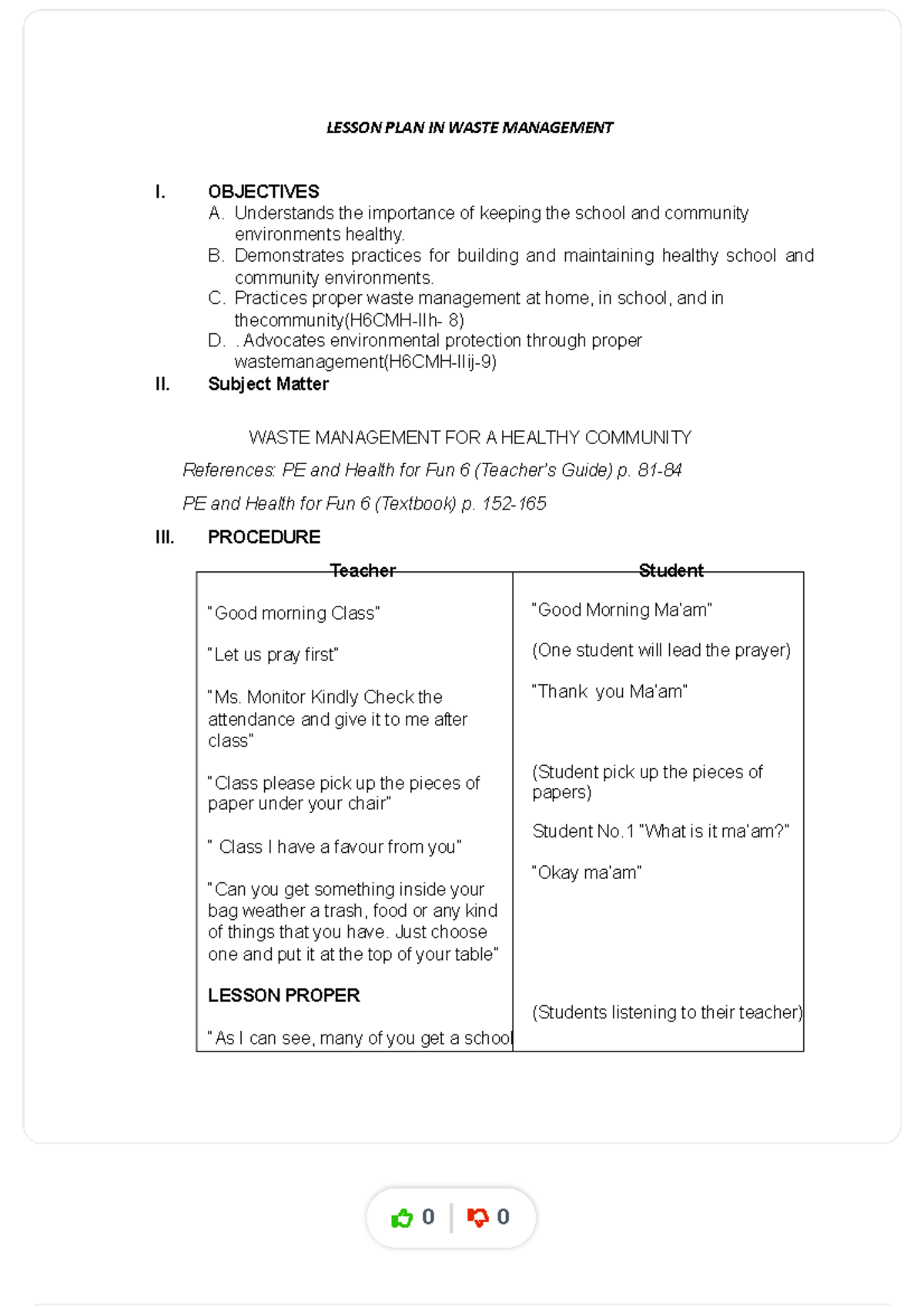 Lesson-plan-in-waste-management compress - LESSON PLAN IN WASTE ...