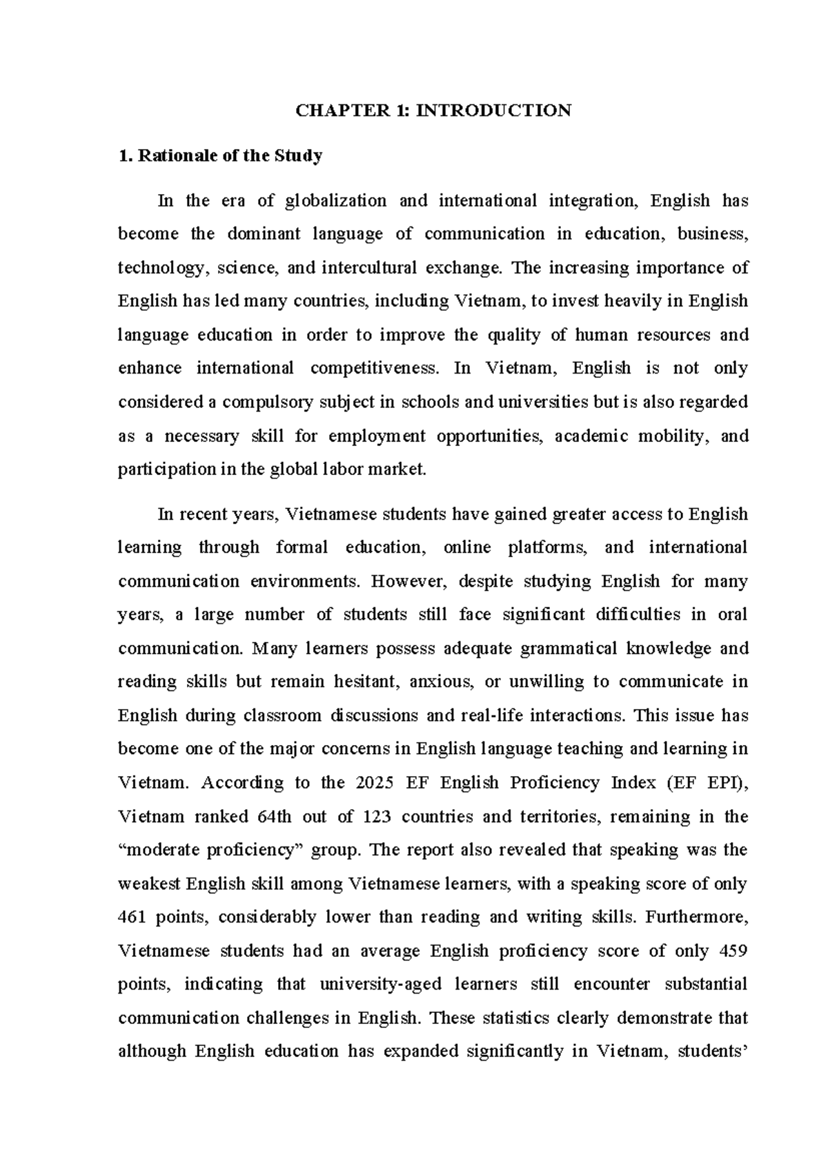 Influence of Individualism on Willingness to Communicate in English at ...