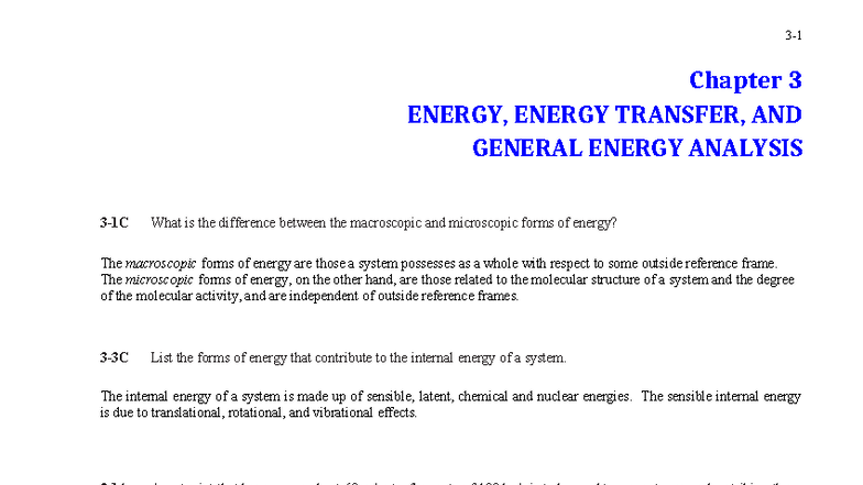 EGR 250 Chapter 3 Energy Transfer & Power Generation Solutions - Studocu