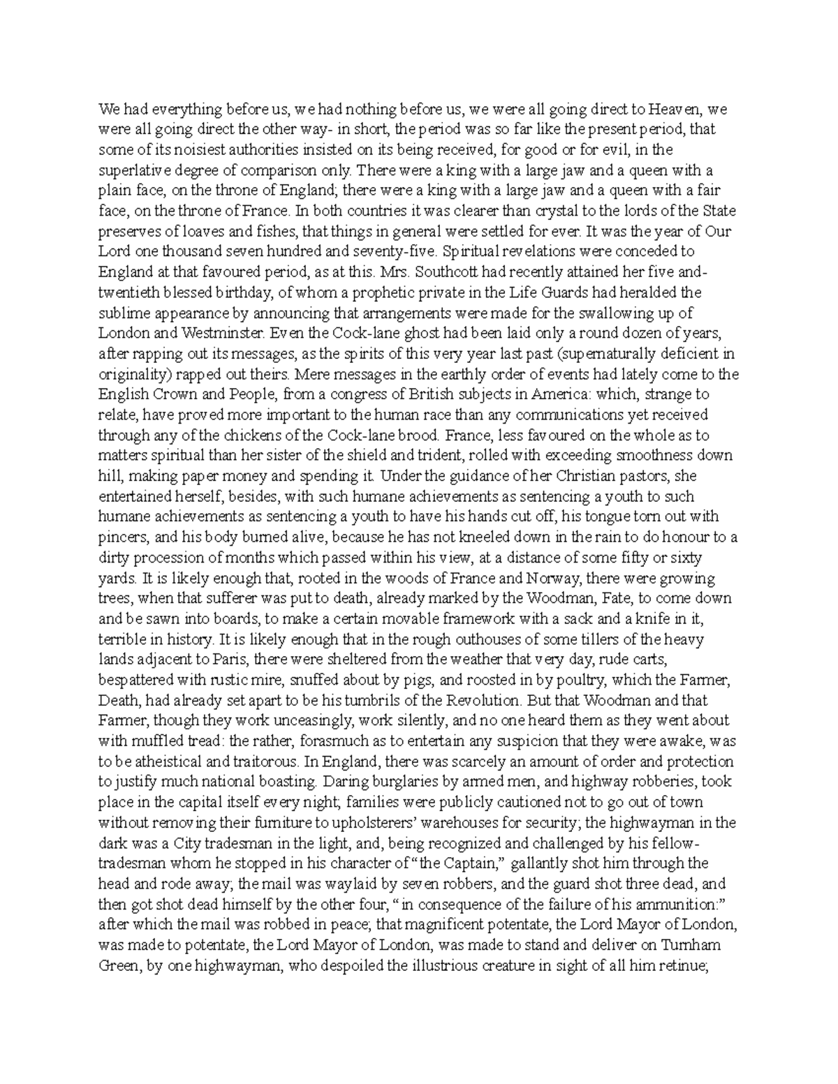 Project 1: Analyzing the Themes and Characters in "A Tale of Two Cities" - Studocu