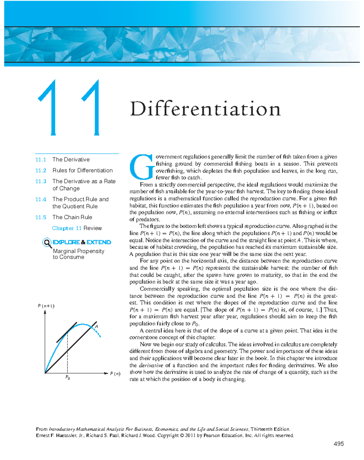Calculus Concepts: Derivatives, Differentiation Rules, and Applications ...