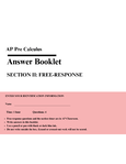 AP Precalculus - Advanced Placement - Studocu