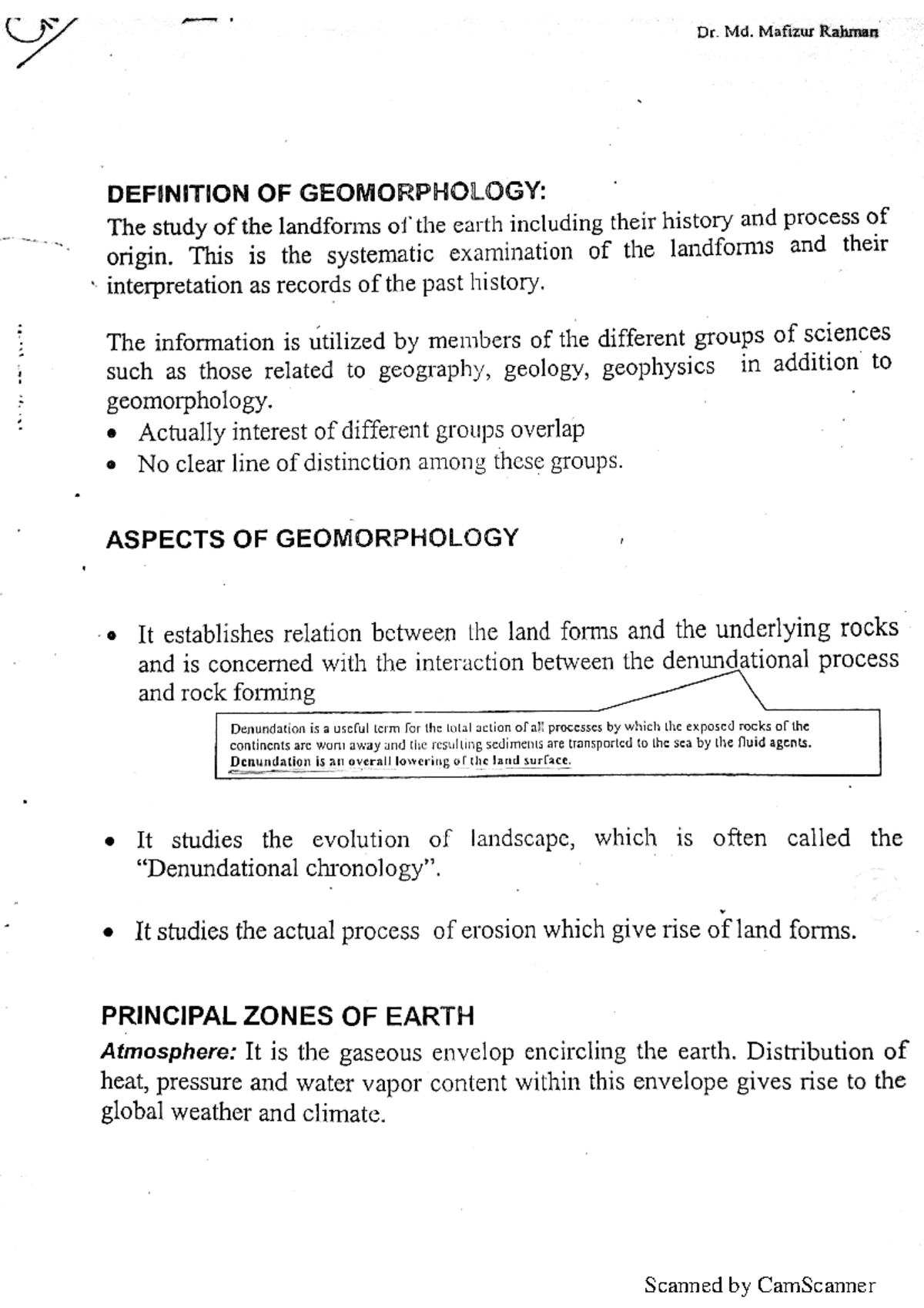 Geomorphology Overview: Processes, Agents, and Classifications - Studocu