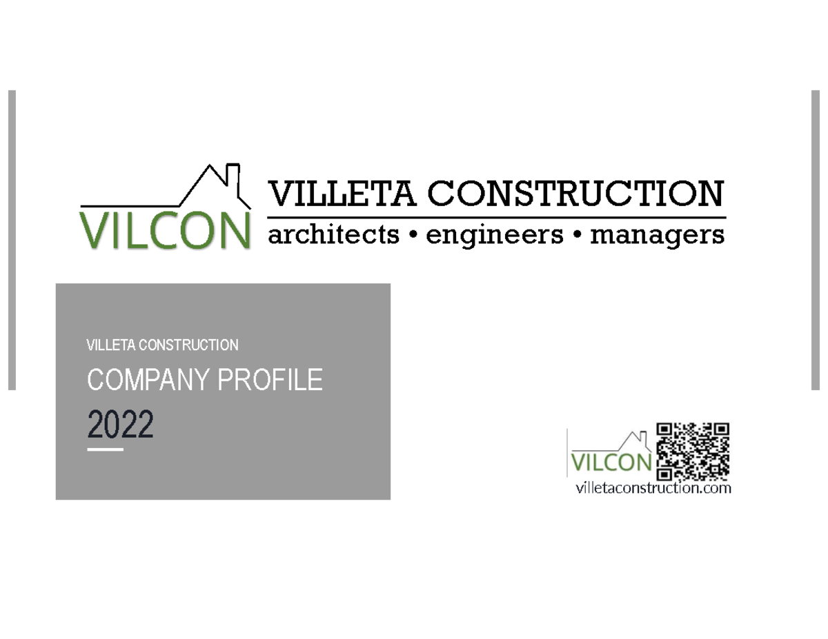 Vilcon Company Profile 2022: Overview of Services and Projects - Studocu