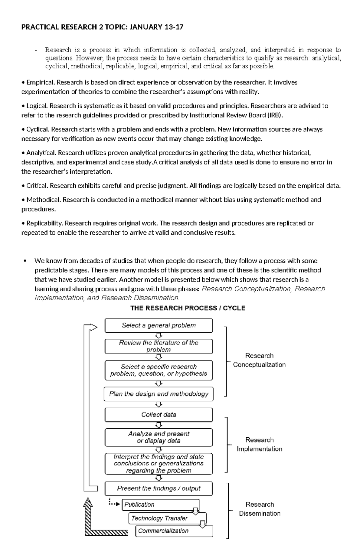 Practical Research 2 Topic - PRACTICAL RESEARCH 2 TOPIC: JANUARY 13 ...