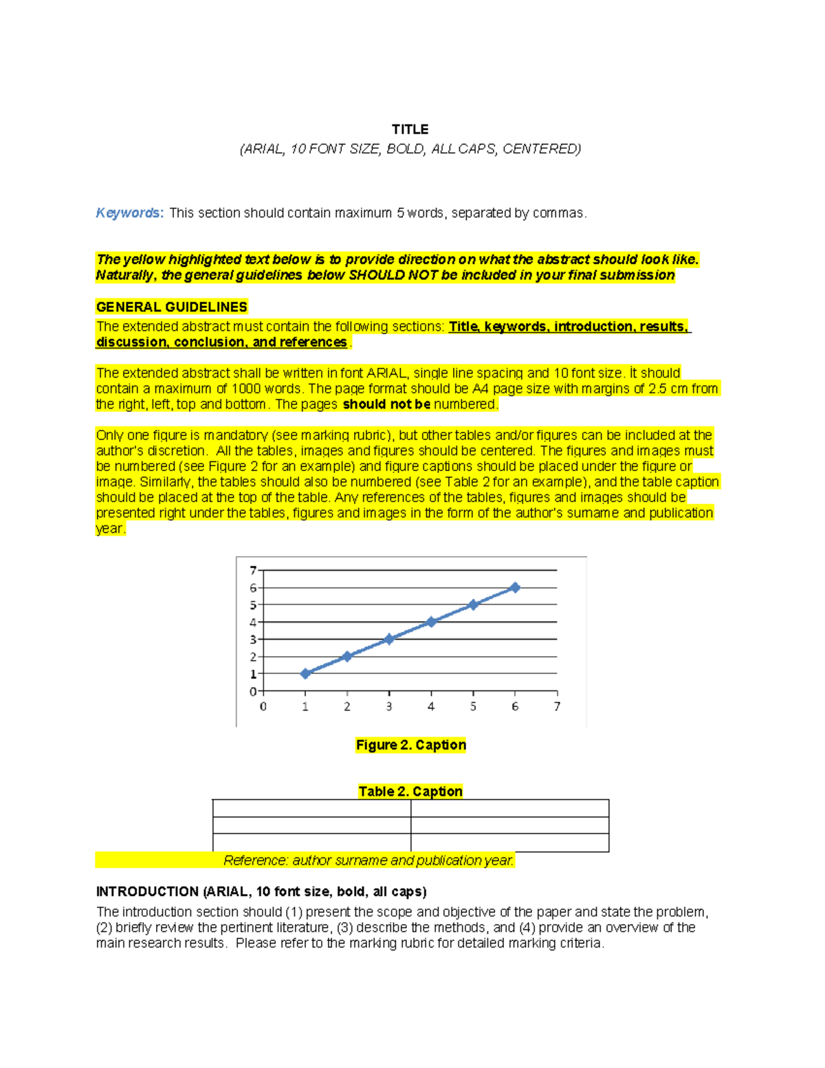 Copy of Exemplar Extended Abstract - TITLE (ARIAL, 10 FONT SIZE, BOLD ...