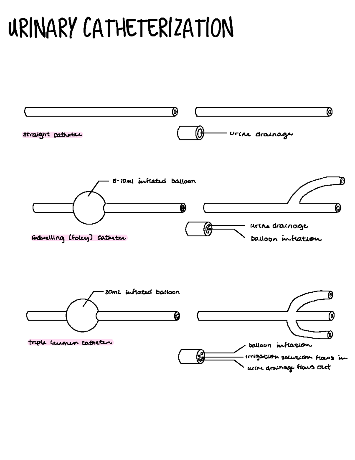 Urinary Catheterization - I straight catheter urine drainage 5- 10mL ...