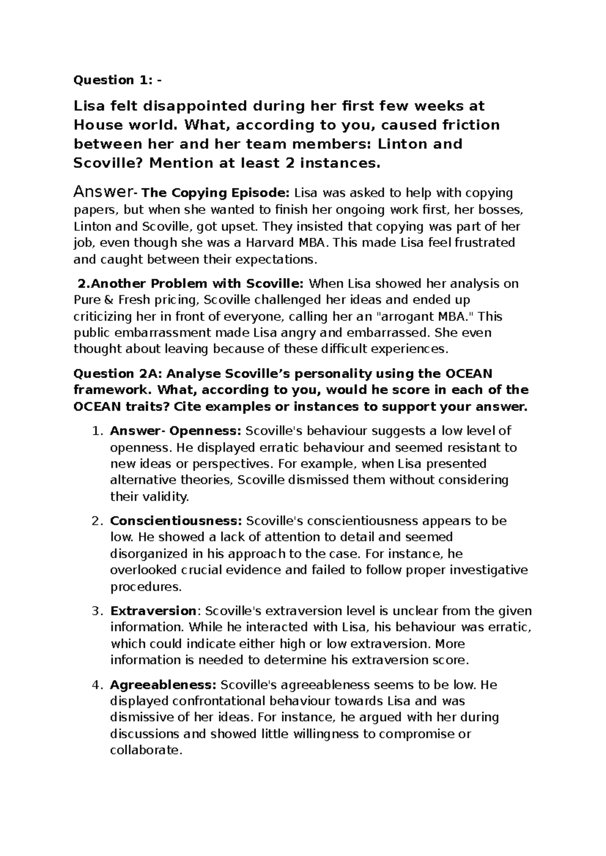 Ansh Yadav: Lisa Benton - Graded Project Analysis and Insights - Studocu