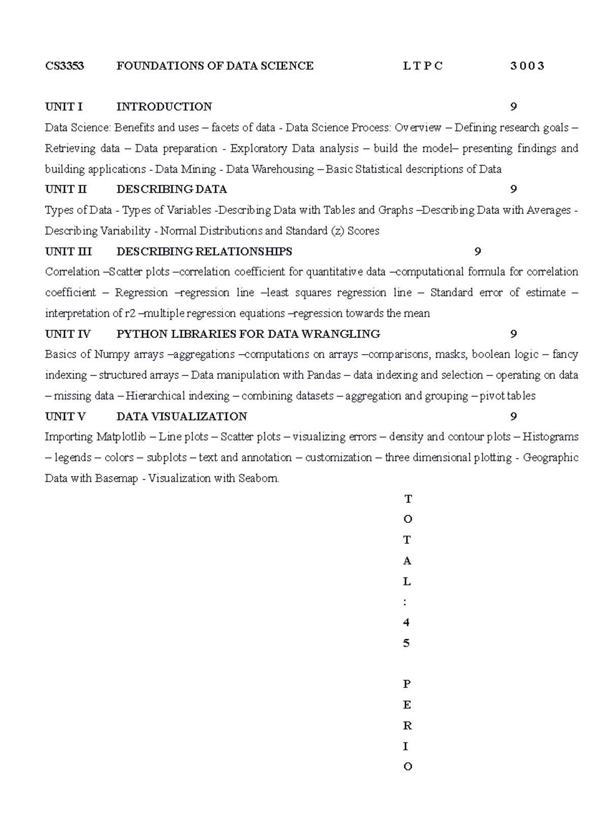 CCS356 - Object Oriented Software Engineering Syllabus & Overview - Studocu