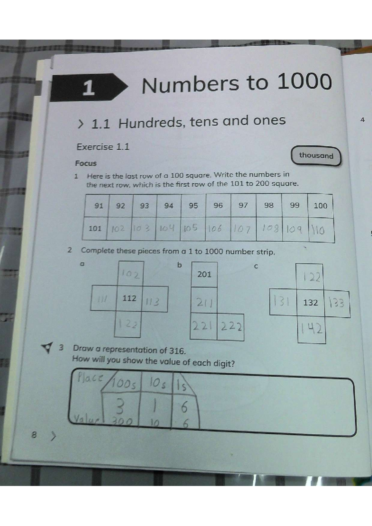 Math 1.1 Hundreds, Tens, and Ones Exercise Notes - Studocu