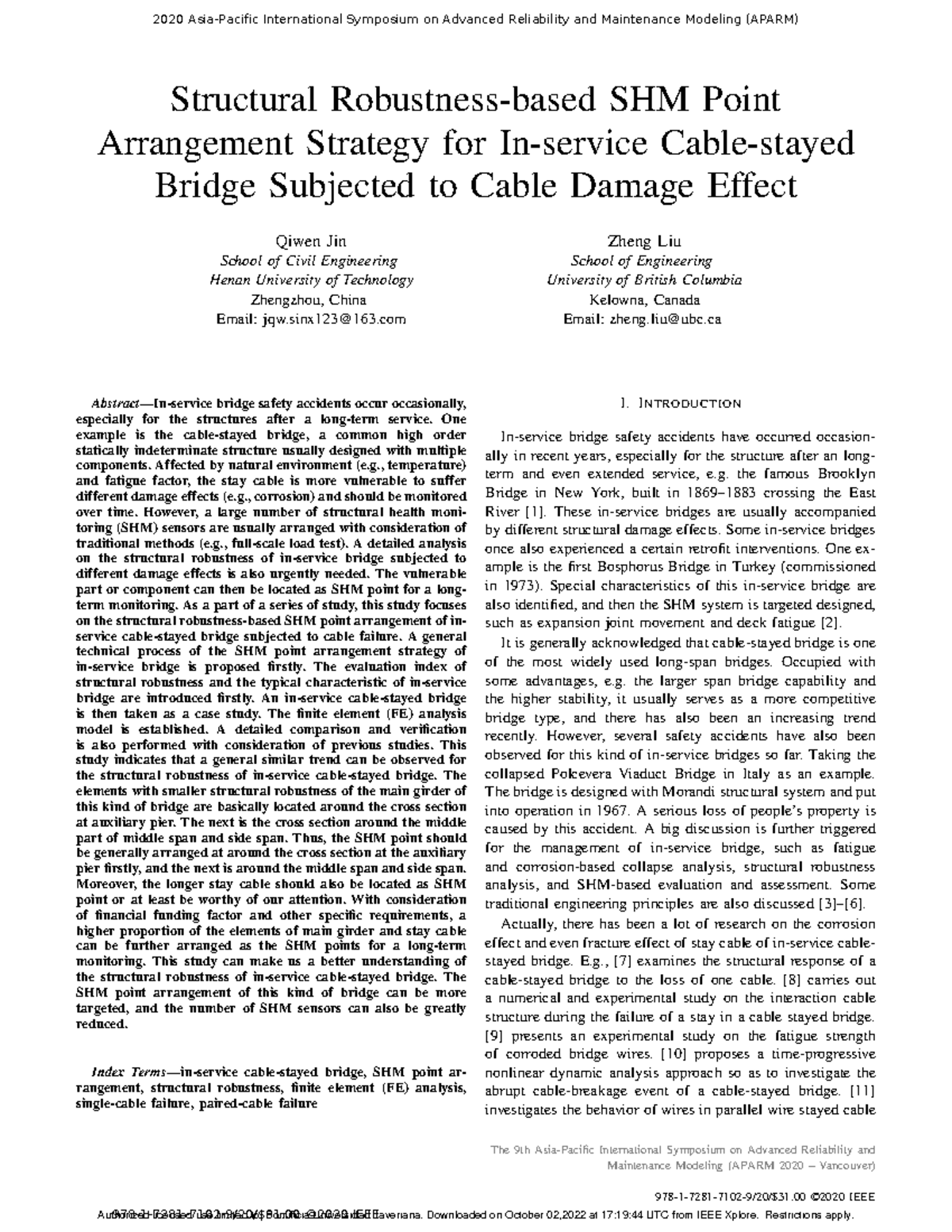 Structural Robustness-based SHM Point Arrangement Strategy for In ...