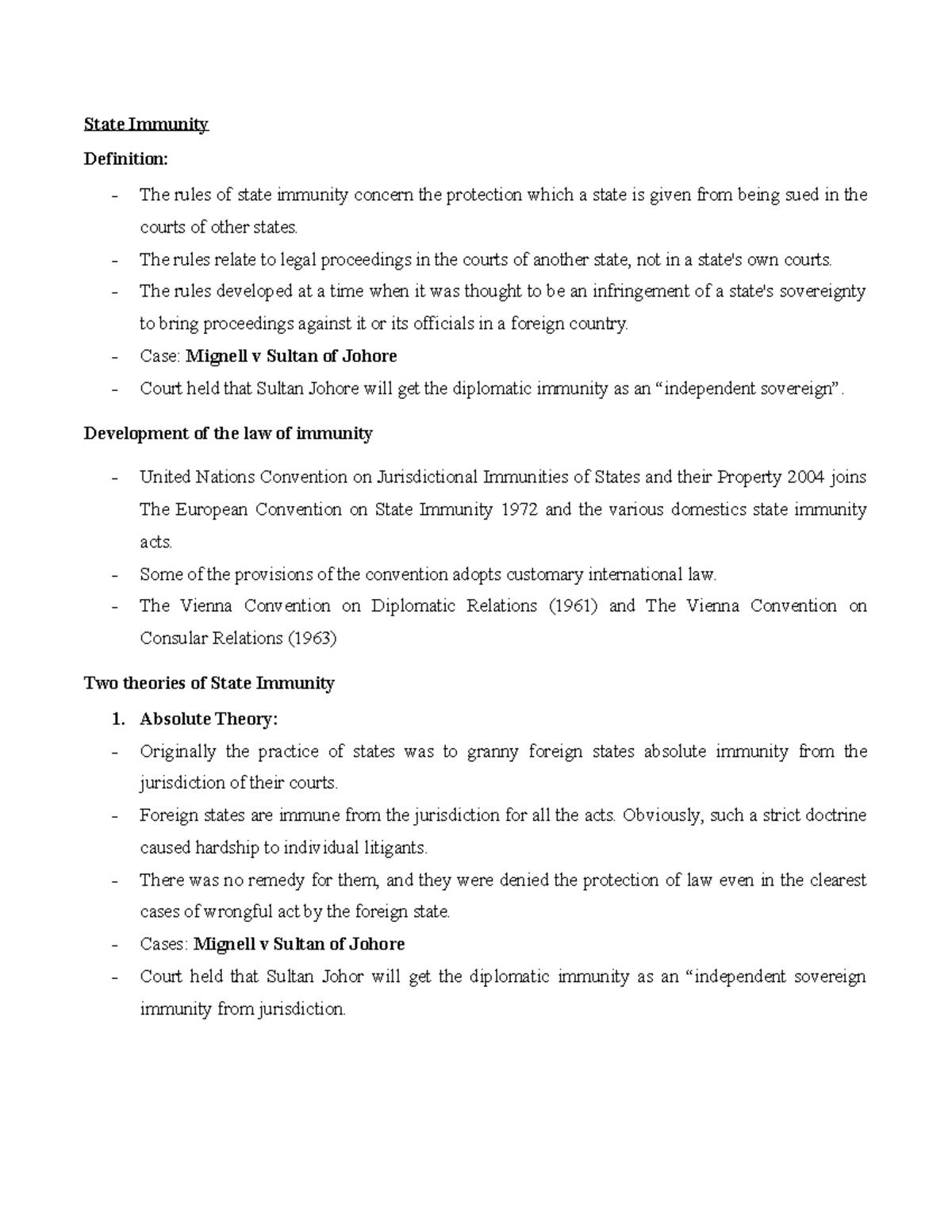 State Immunity - Very helpful - State Immunity Definition: The rules of ...