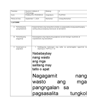 Anyong-tuluyan compress - Anyong Tuluyan/ Prosa Kahulugan: Maluwag na ...