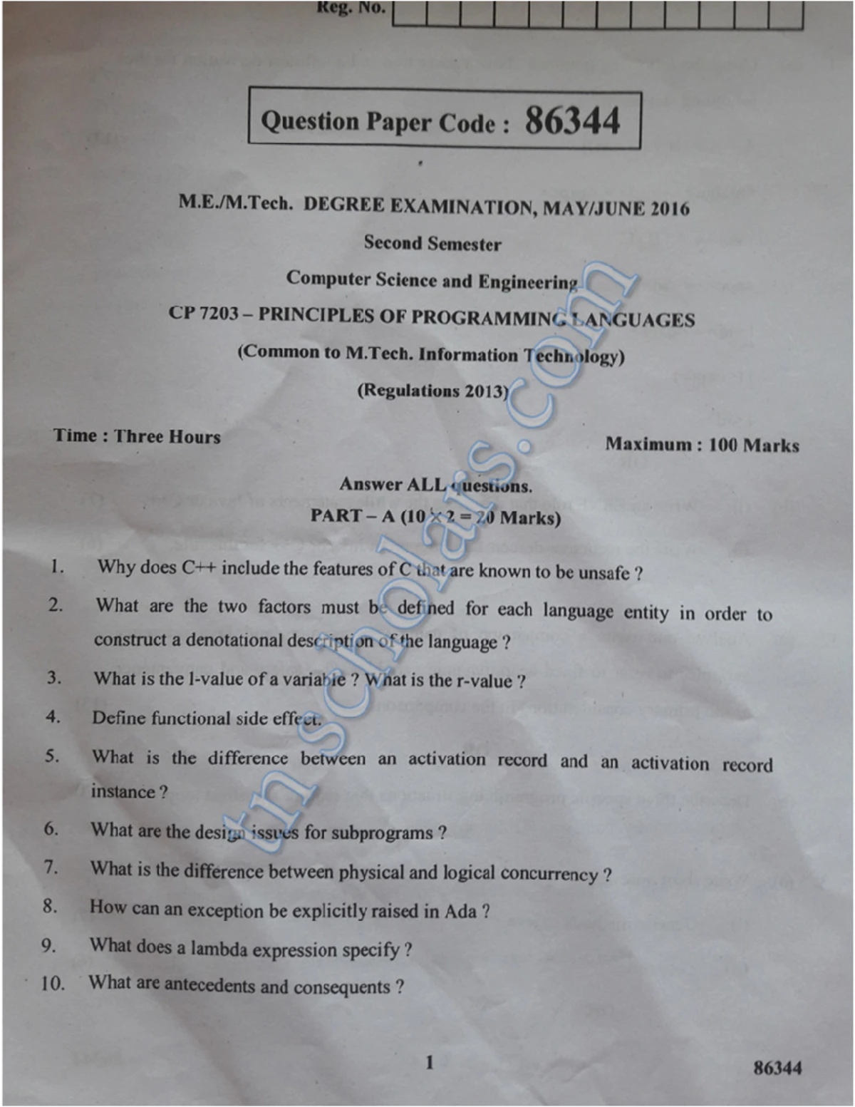 Ppl ME Previous Question Paper (QP) Insights and Tips - Studocu