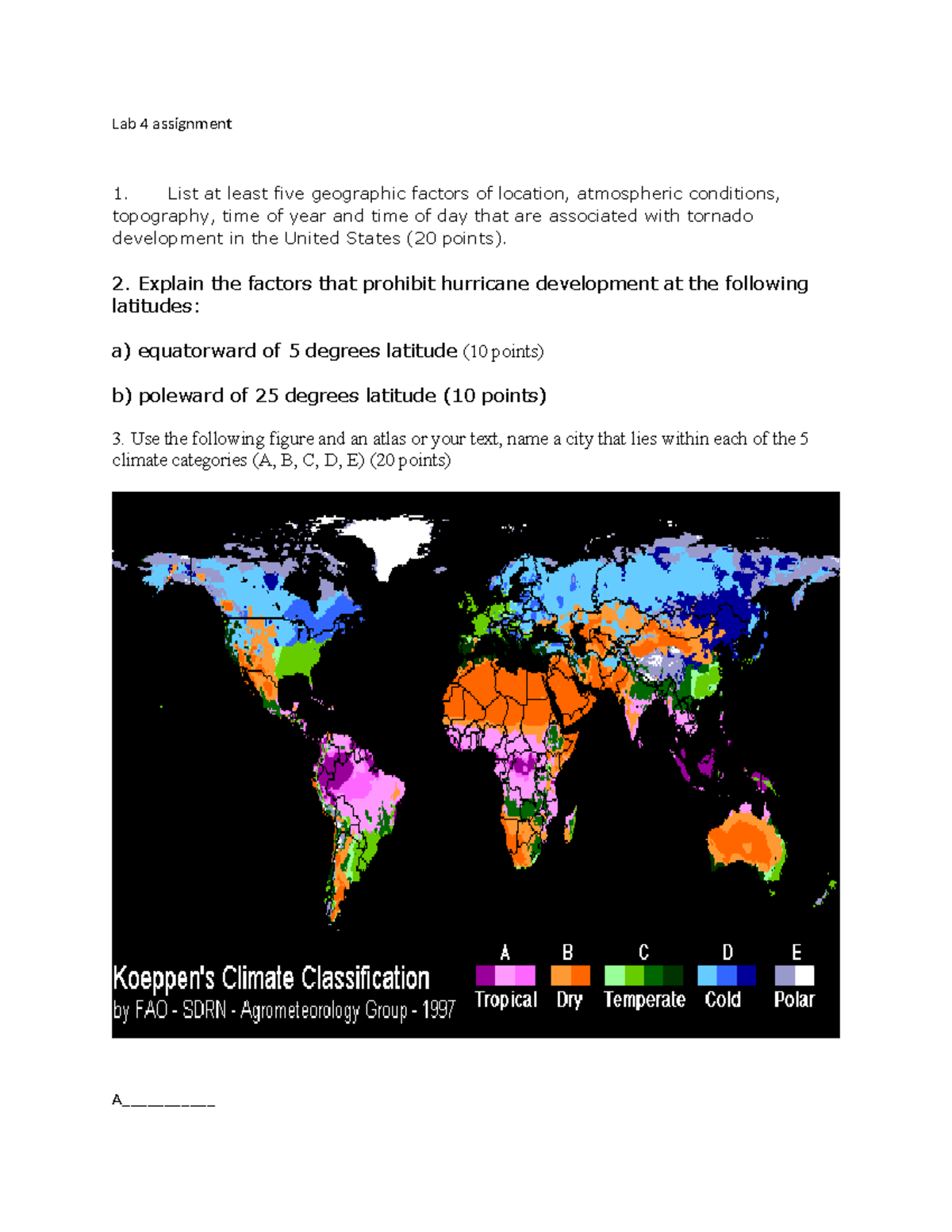 Geography & Climate Factors: Lab 4 Assignment Insights - Studocu