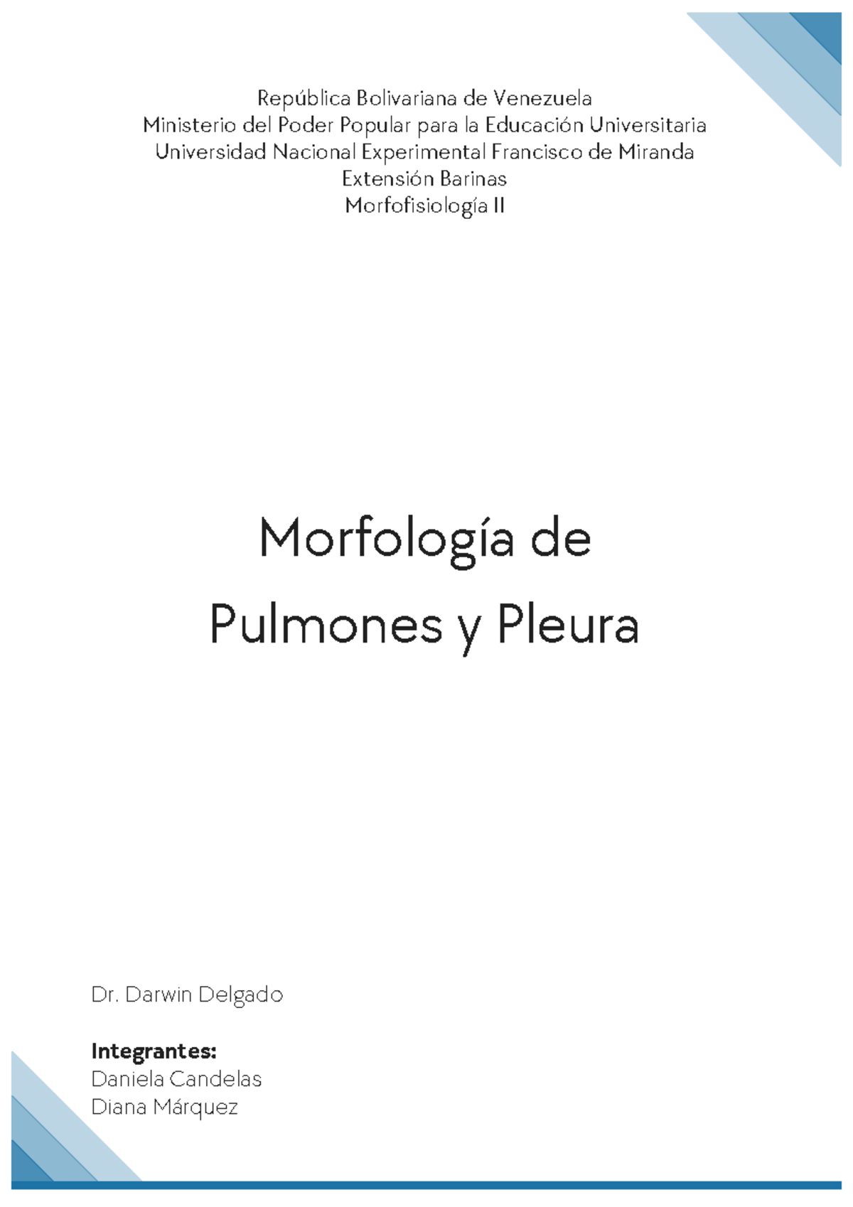30-Morfología de Pulmones y Pleura: Estudio Completo - Studocu