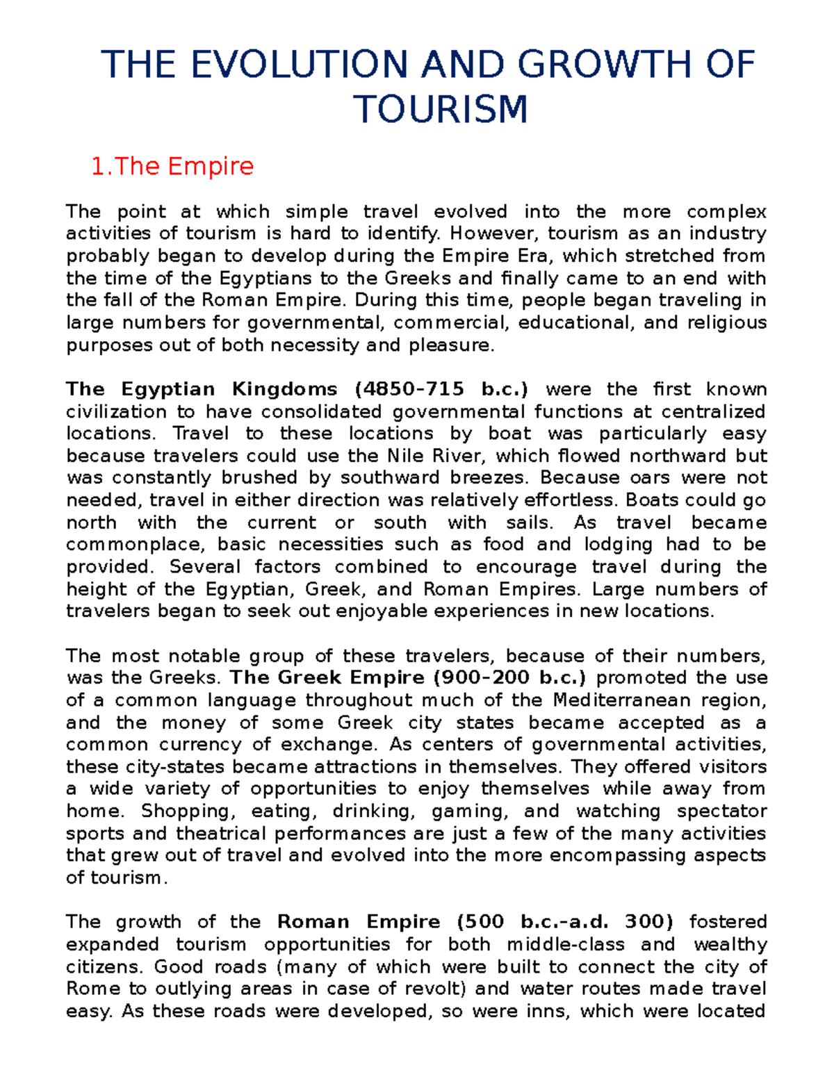 The Evolution and Growth of Tourism: From Empires to Modern Trends ...