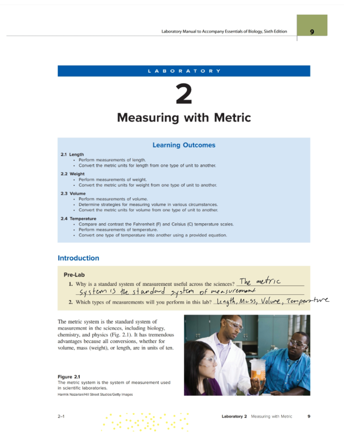 Lab 2 & 3 manual - stuff - Laboratory Manual to Accompany Essentials of ...