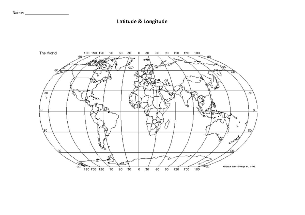 Latitude & Longitude Overview - Bruce Jones Design Inc. - Studocu