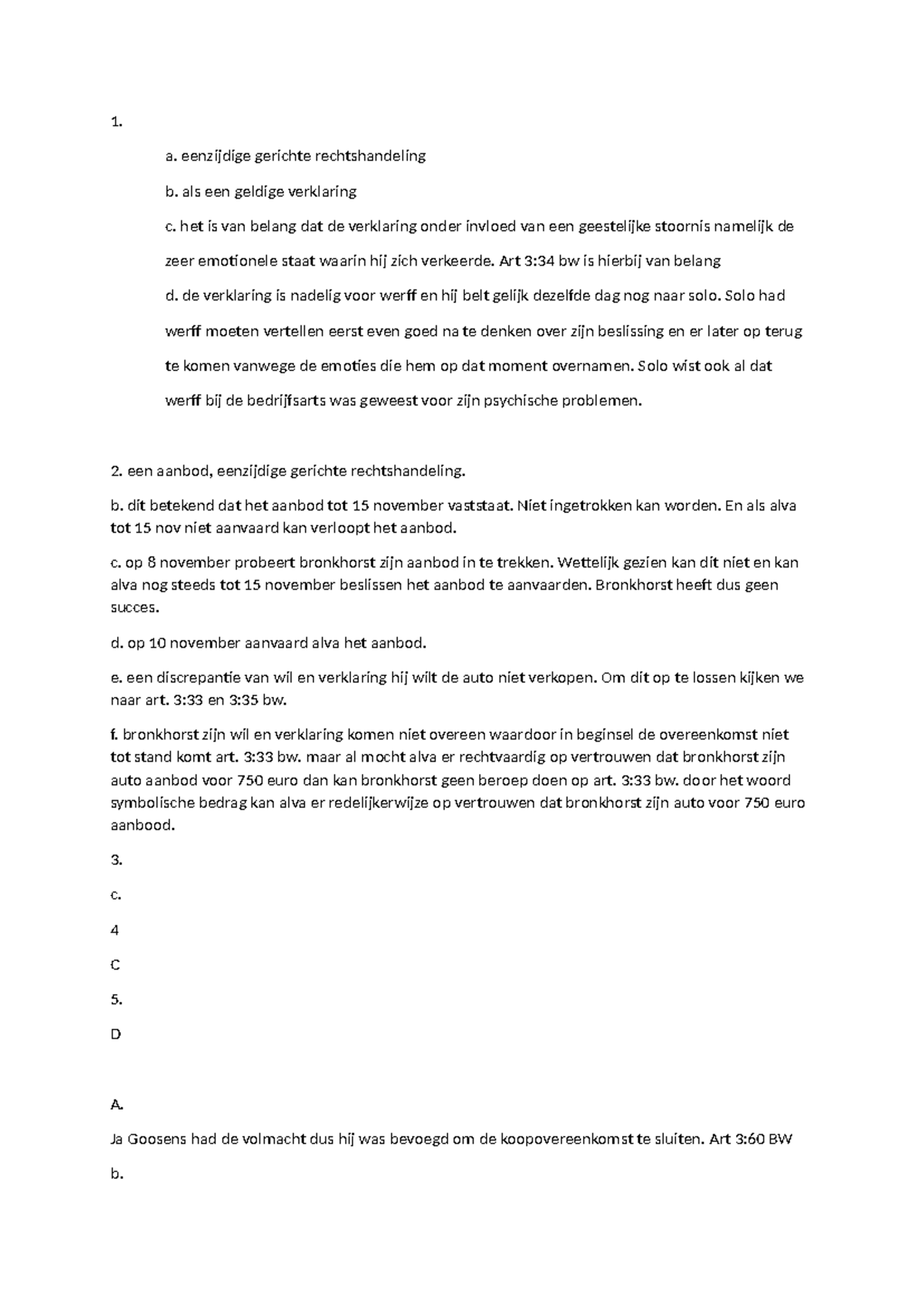 Opdrachten in Inleiding Burgerlijk Recht - Week 1 t/m 11 - Studeersnel